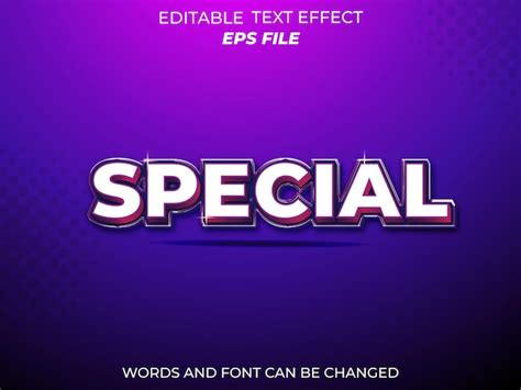 Premium Vector Special Text Effect Font Editable Typography 3d Text