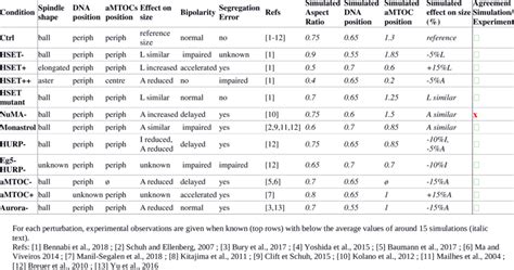Perturbations Effect On Spindle Features Download Table