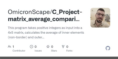 Github Omicronscapematrix Average Comparison This Program Takes