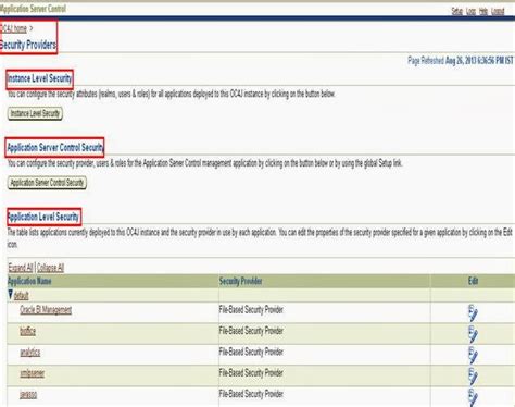obiee oracle enterprise manager oem and console in obiee 10g