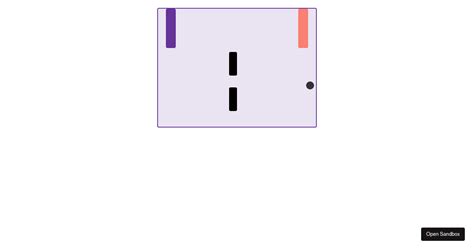 Pong Codesandbox