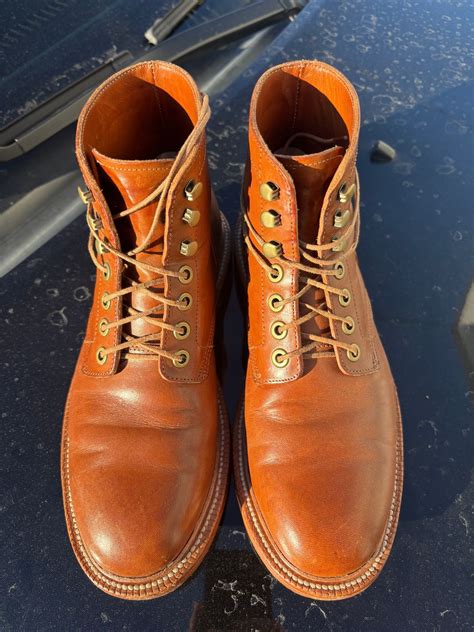 Grant Stone Diesel Boot In Badalassi Carlo Saddle Tan Minerva Patina