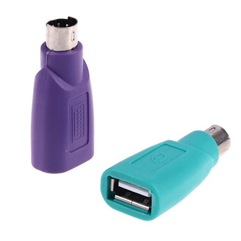 [cxguyu] 1pair Keyboard Mouse Ps2 To Ps 2 Usb Adapter Converter For Usb Keyboard Mouse Prta