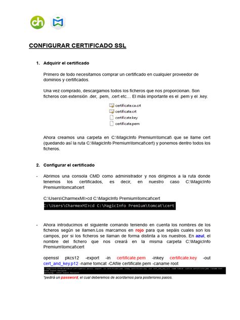 Magic Info Configurar Certificado Ssl Pdf Archivo De Computadora Ingeniería Informática