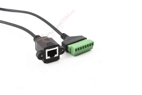 Cáp RJ45 Cái Female Sang 8P8C Terminal Block Bắt Vít Phukiencom