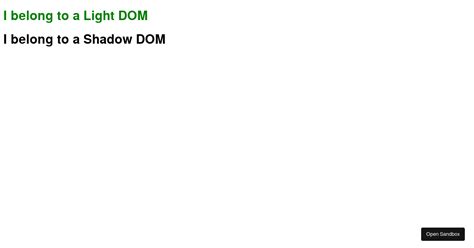 Shodow Dom Codesandbox