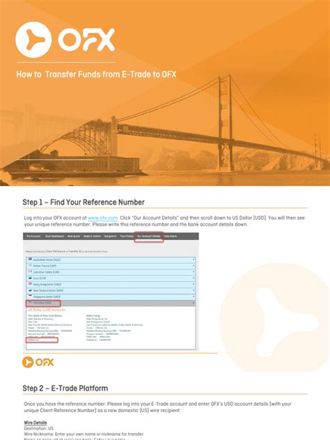 Transfer Funds From E Trade To Ofx Pdf