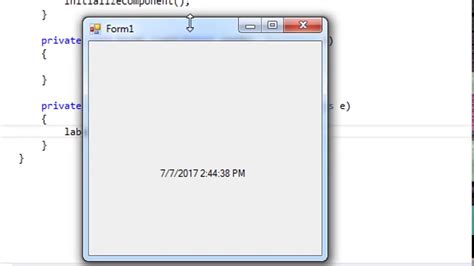 072 Csharp Timer Control Youtube