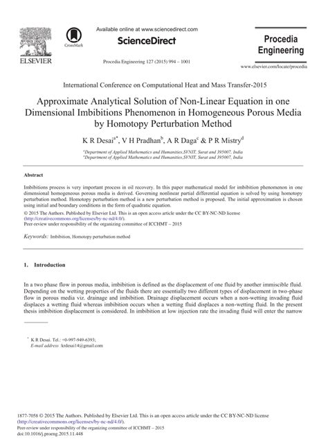 Pdf Approximate Analytical Solution Of Non Linear Equation In One