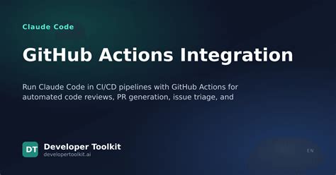 Github Actions Integration Developer Toolkit