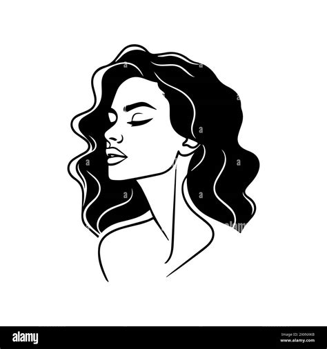 Woman Icon Or Modern Line Symbol Vector Line Art And Icon Design With
