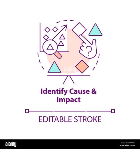 Identify Cause And Impact Concept Icon Stock Vector Image And Art Alamy