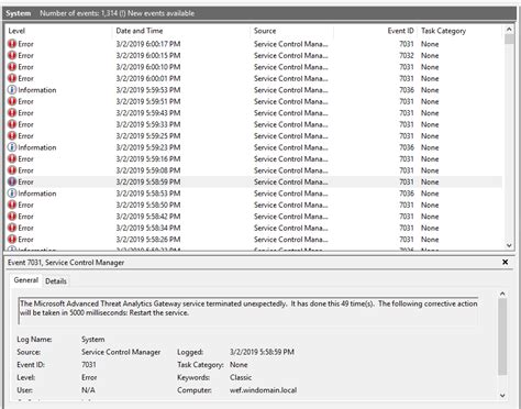 issues starting microsoft ata on wef · issue 202 · clong detectionlab