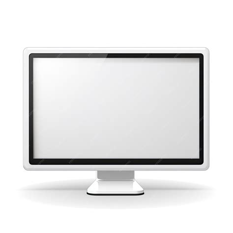 Premium Photo Computer Monitor Icon Flat Vector Illustration Isolated On Plain Background