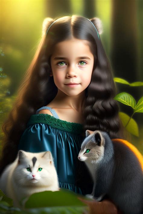 Ai产生的 女孩 猫 Pixabay上的免费图片 Pixabay