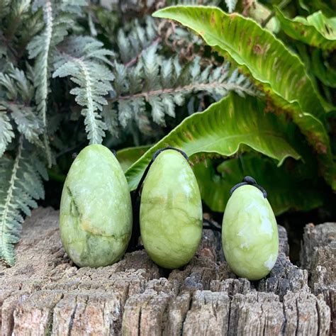 Shop Yoni Gem Stones Pure Green Jade Yoni Eggs Yoni Eggs By Yoni