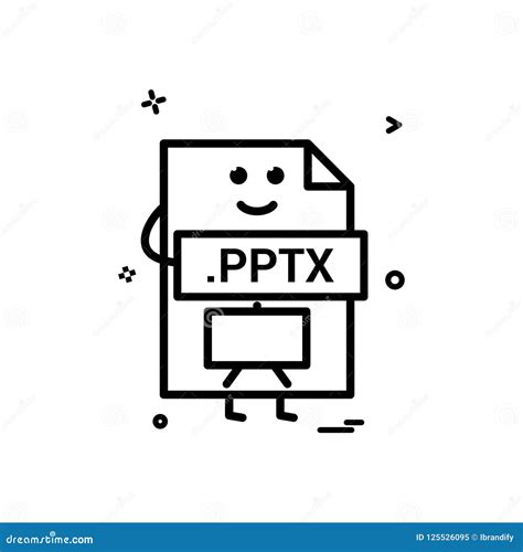 Pptx File Format Icon Set 12 Pptx Icon Set Cartoon Vector