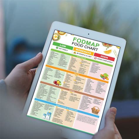 Fodmap Ibs Food List And Low Fodmap Treats Food Chart Nutrition Guide For Ibs Meal Plan And Gut
