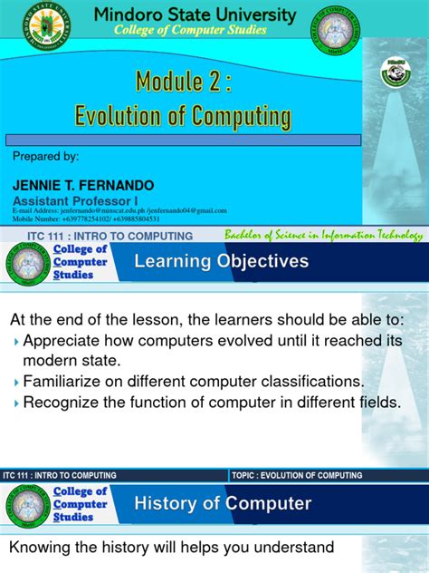 Module 2 Itc 111 Pdf Computing Central Processing Unit