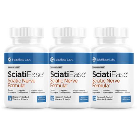 3 Pack Sciatiease Labs Sciati Ease Sciatic Nerve Formula 120 Cap New Usa Ebay