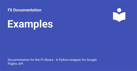Examples Fli Documentation