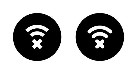 Offline Wifi Network Disconnected Icon Vector Vector Art At Vecteezy