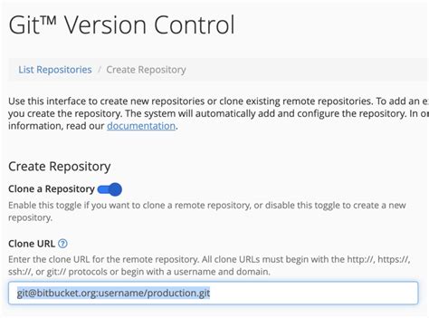 cpanel git™ version control errors with bitbucket designer to fullstack