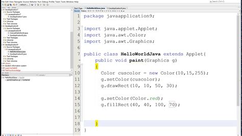 How To Set Graphics Color Example In Applet Youtube