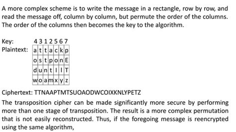 symmetric cipher model substitution techniques transposition