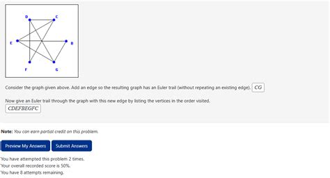 Solved Consider The Graph Given Above Add An Edge So The