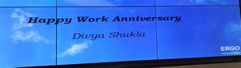Divya Shukla On Linkedin Completed 1 Year With Ergo Technology And Services 😊