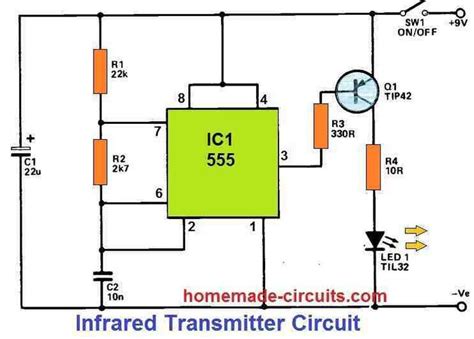 3 Accurate Infrared Intruder Alarm Circuits Using Photodiodes Homemade Circuit Projects