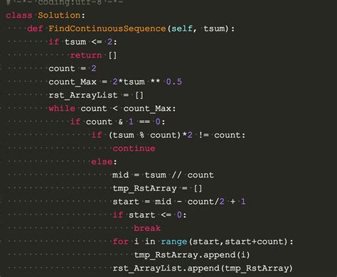 Python实现和为s的连续正数序列 简书 Python实现和为s的连续正数序列 简书