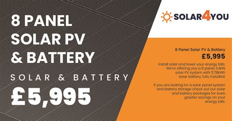 8 Solar Panels And Battery Storage £5995 Solar 4 You