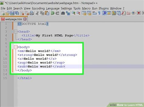 How To Learn HTML With Pictures WikiHow