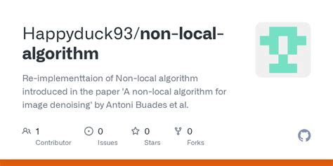 Github Happyduck93non Local Algorithm Re Implementtaion Of Non Github Happyduck93non Local Algorithm Re Implementtaion Of Non