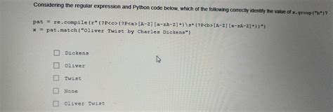 Solved Considering The Regular Expression And Python Code Chegg