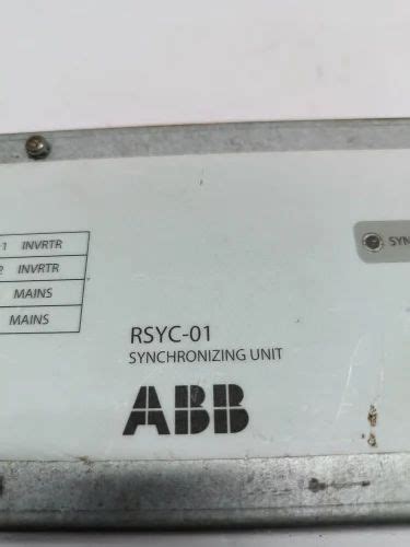 Abb Rsyc 01 Drive Synchronizing Unit At ₹ 10000 Piece In Bhavnagar Id