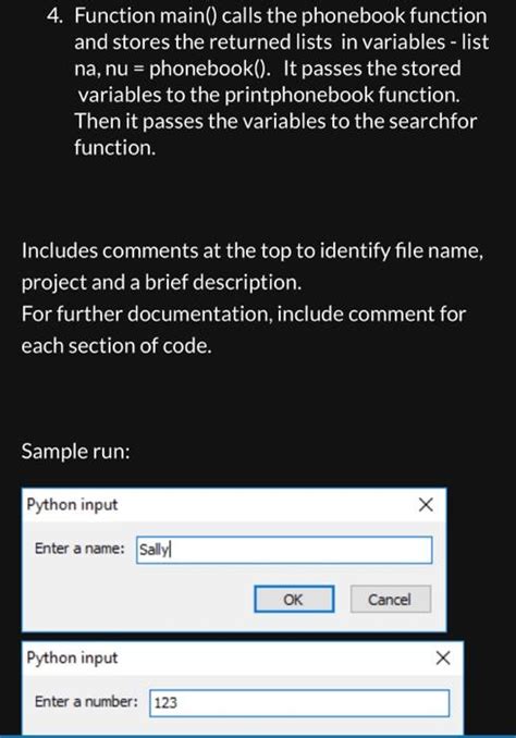 solved description write a phone book program the code will