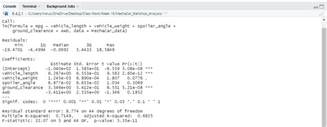 GitHub Zmeluch MechaCar Statistical Analysis
