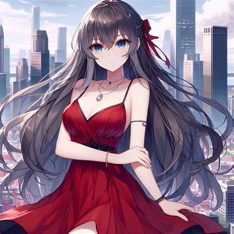 Anime Girl With Grey Hair Anime Fanart