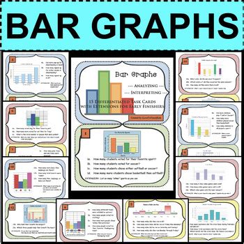 BAR GRAPHS Data Displays Investigations Task Cards Data Analysis Charts