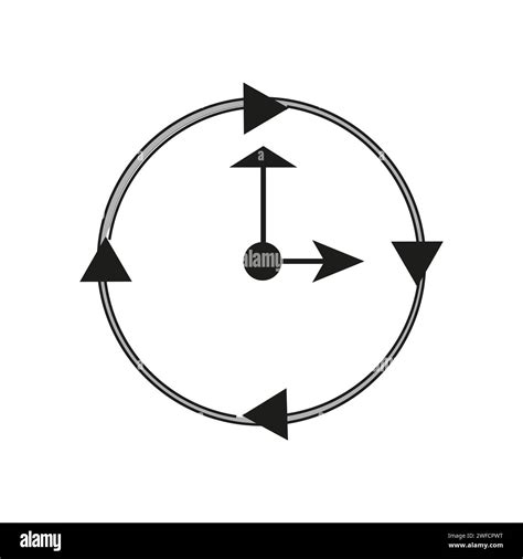 Clock Arrow Outline Icon Round Clock Business Concept Vector Illustration Stock Image Eps Clock Arrow Outline Icon Round Clock Business Concept Vector Illustration Stock Image Eps