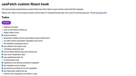 Usefetch Custom React Hook