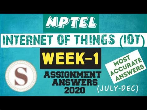 Introduction To Internet Of Things WEEK Quiz Assignment Answers NPTEL IoT SKumarEdu