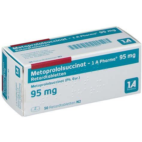 Metoprololsuccinat 1A 95Mg 50 St mit dem E-Rezept kaufen - Shop Apotheke