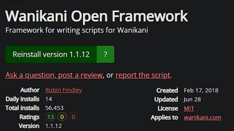 open framework script installation error please help api and third
