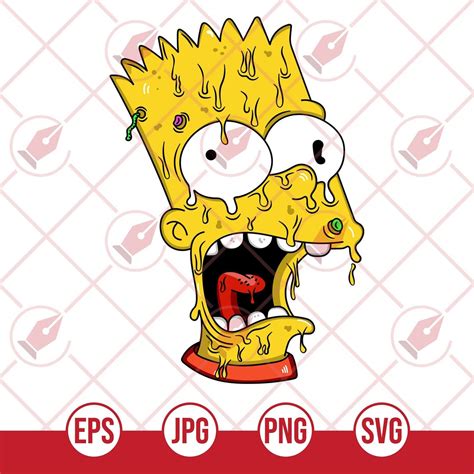 Bart Simpson Eps Svg Png  Etsy