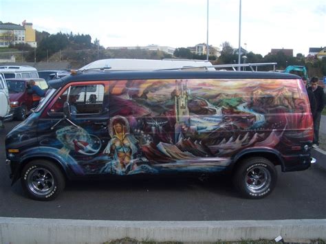 Magic Carpet Ride 70s Airbrushed Vans Cool Vans Magic Carpet Van