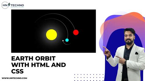 earth and moon orbit with html and css hntechno 1 programming